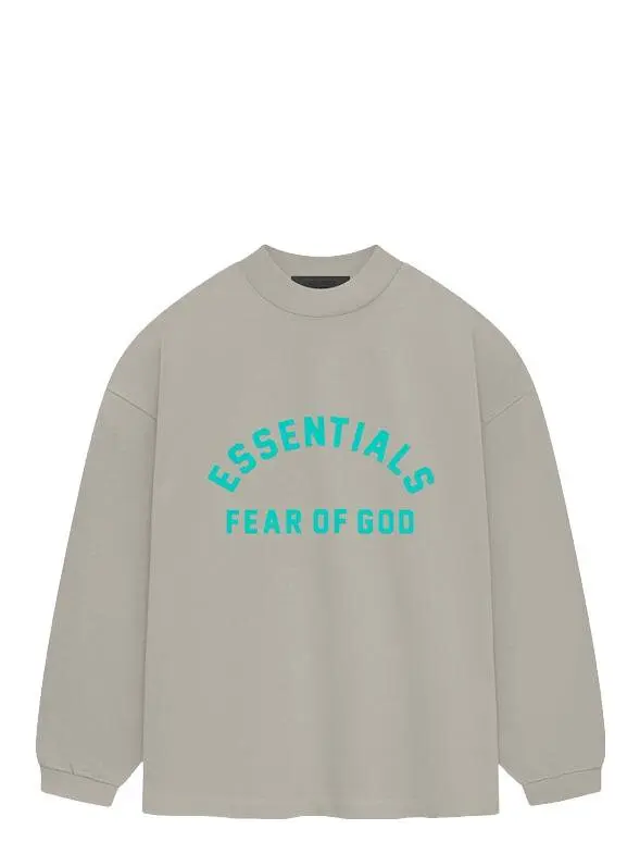 Fear Of God Essentials Heavy Jersey Longsleeve Tee Shirt - Seal