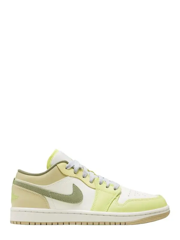 JORDAN 1 Low Sneakers - Sail White/oil Green