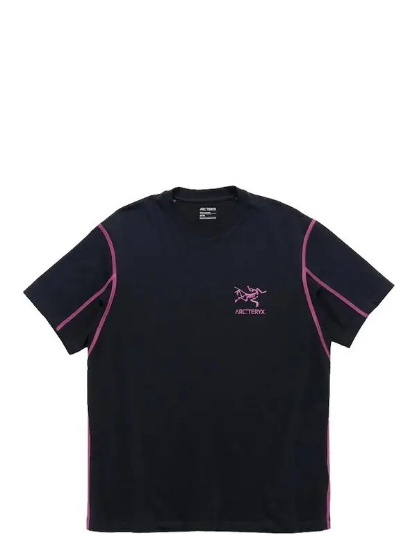 Arc'teryx Copal Short Sleeve Bird T-shirt - Black/ultraviolet