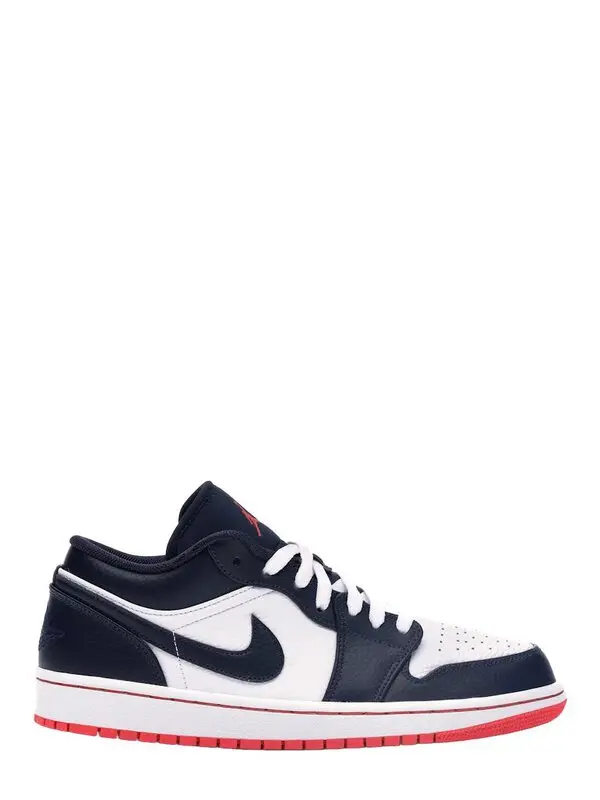 JORDAN 1 Low Sneakers - Obsidian/ember Glow/white