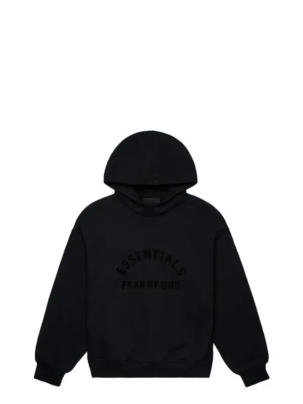 Fear Of God Essentials Arch Logo Hoodie - Jet Black