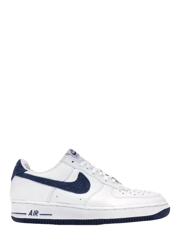 Nike Air Force 1 Low Denim Sneakers - White/midnight Navy Blue