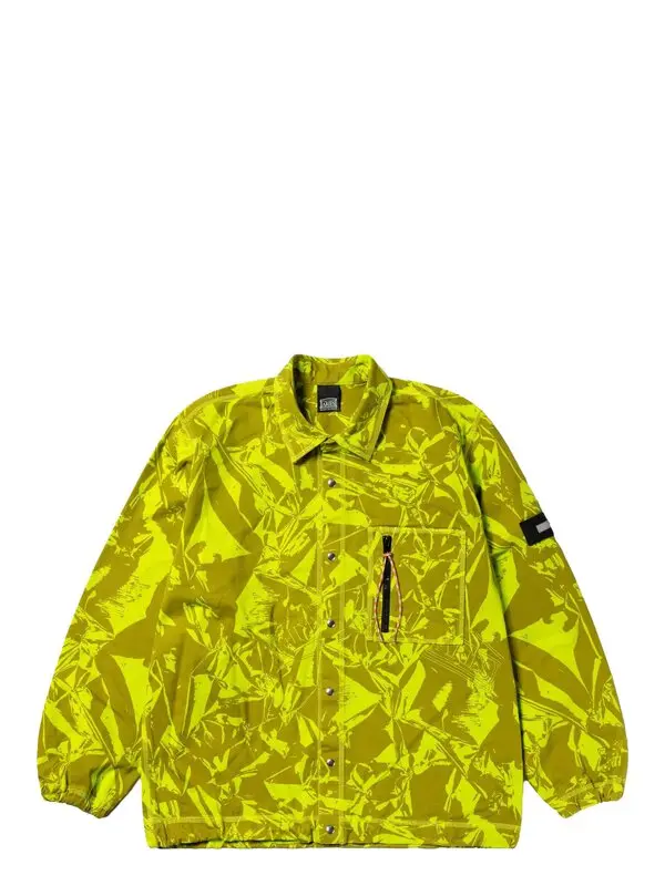 Aries Crinkle Camo Shirt - Lime