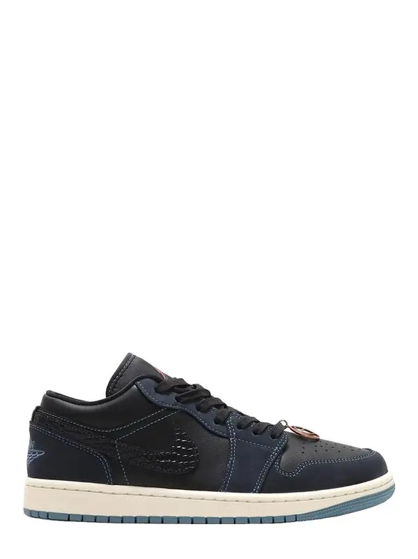JORDAN 1 Low Se Snakeskin - Black/dark Obsidian