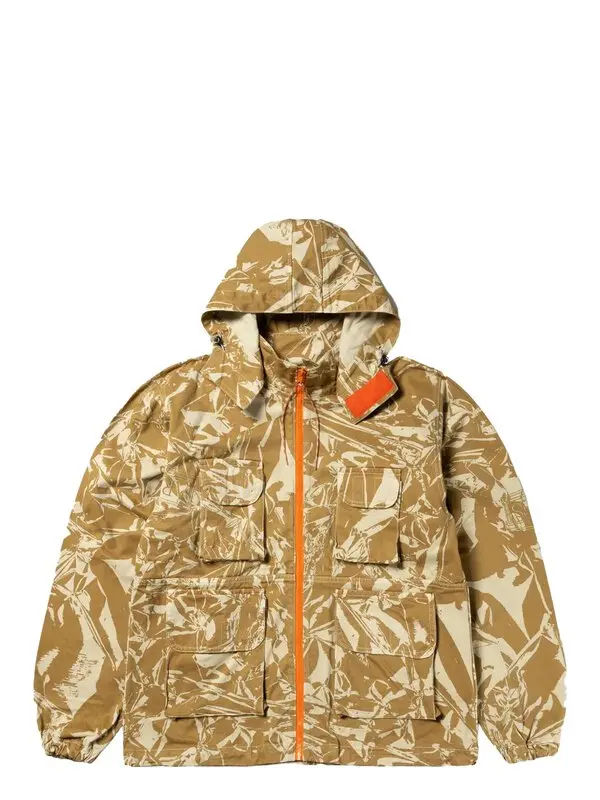 Aries Crinkle Camo Cargo Jacket - Pebble