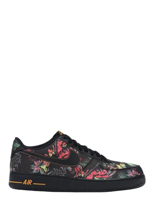 Nike Force 1 Low Floral Sneakers - Black