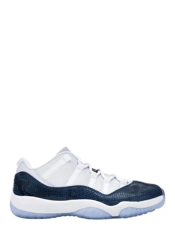 JORDAN Retro Low Snake Sneakers - White/black/navy Blue
