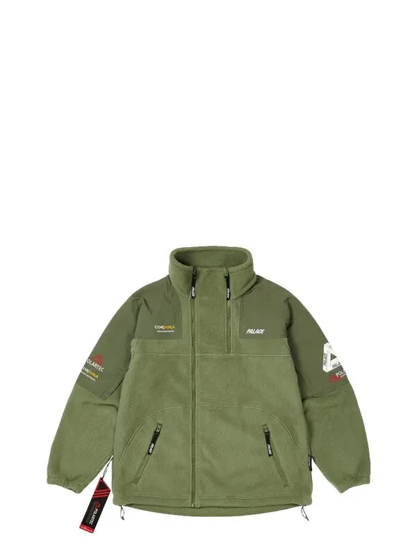 PALACE Polartec Double Zip Funnel - Olive