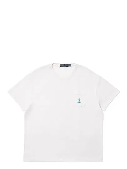 PALACE Ralph Lauren Waffle Pocket Tee Shirt - Pure White