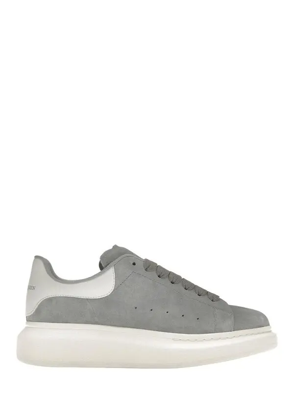 Alexander McQueen Oversized Suede Sneakers - Dove Grey/white