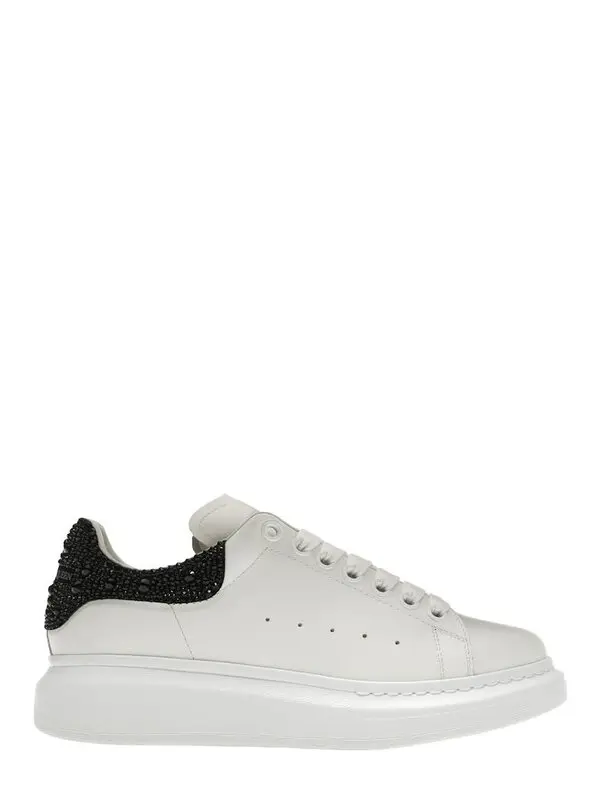 Alexander McQueen Oversized Crystal Sneakers - White/black