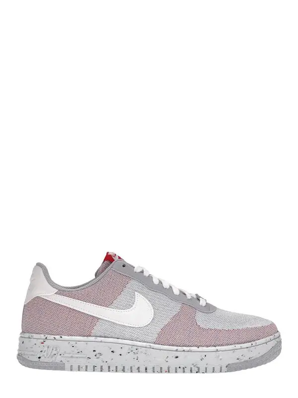 Nike Air Force 1 Low Crater Flyknit Sneakers - Wolf Grey/pure Platinum/gym Red
