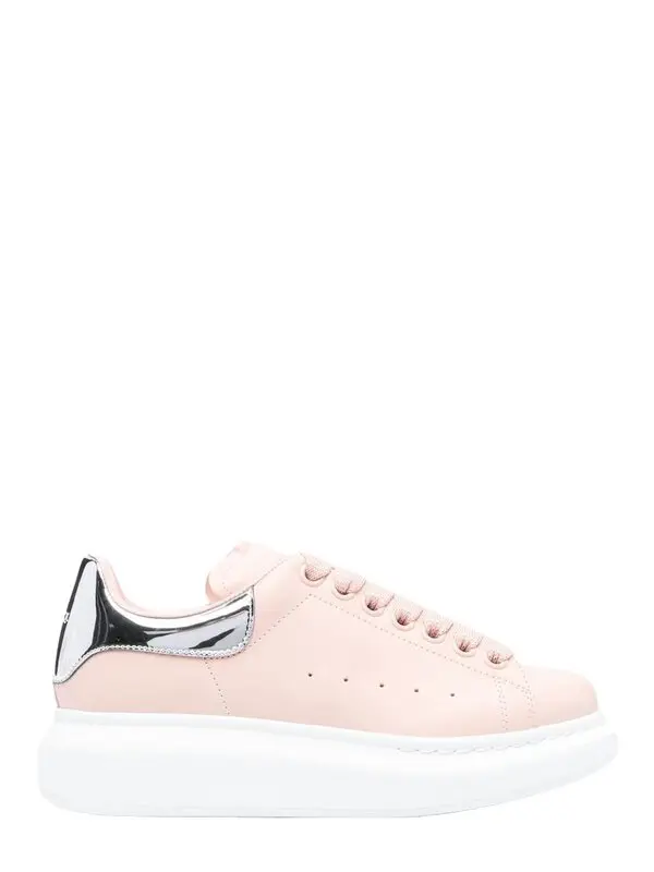 Alexander McQueen Oversized Sneakers - Light Pink/silver/tone