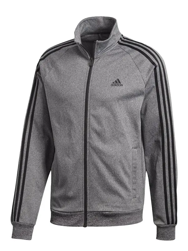 Adidas Essentials Track Jacket - Dark Grey Heather/black