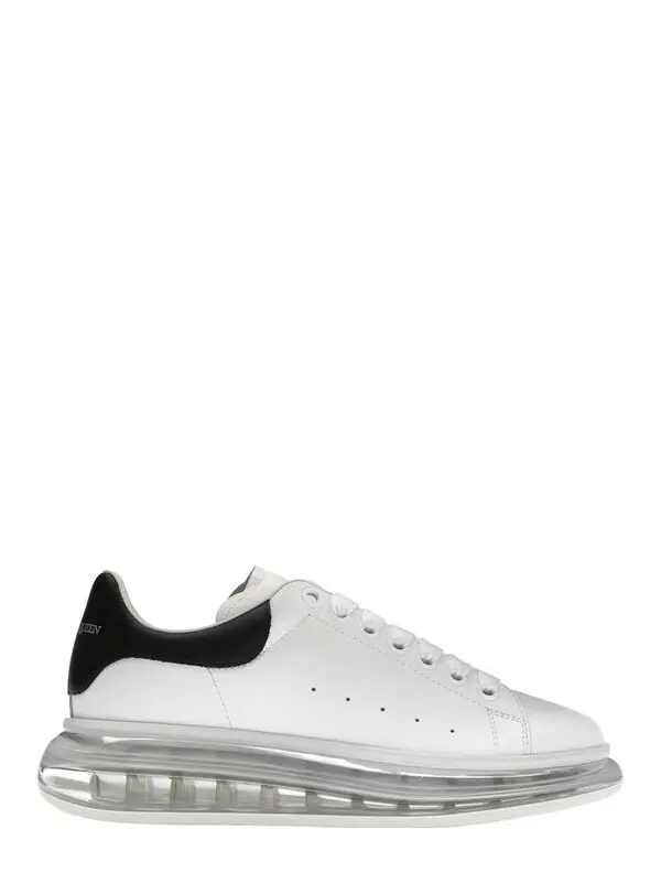 Alexander McQueen Oversized Sneakers With Clear Sole - White
