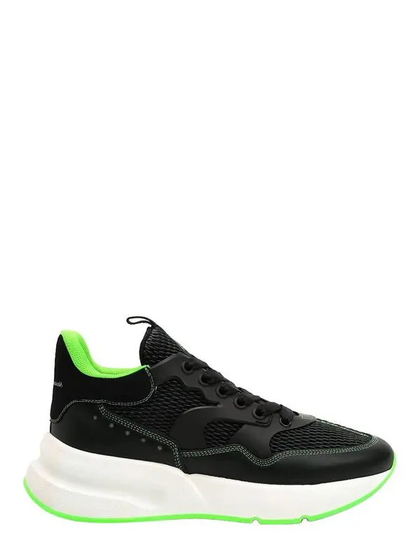 Alexander McQueen Oversized Runner Sneakers - Black/green