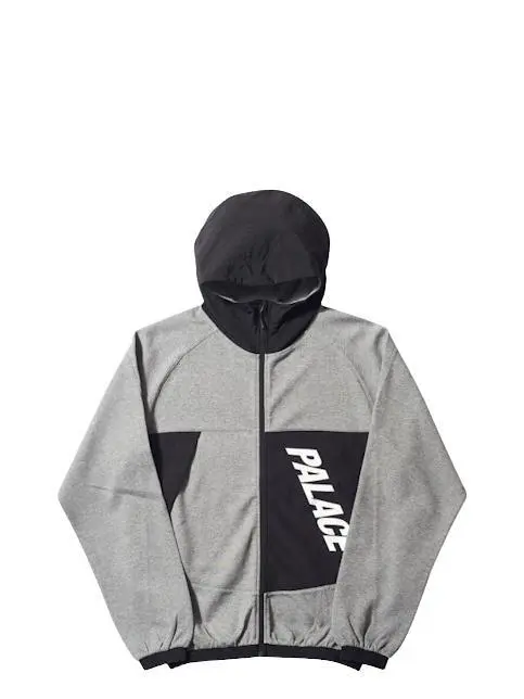 PALACE Ptech Track Jacket - Grey Heather/black