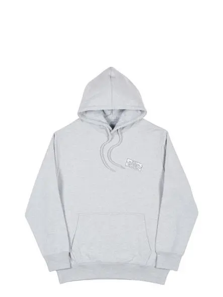 PALACE Plow Hoodie - Grey Marl