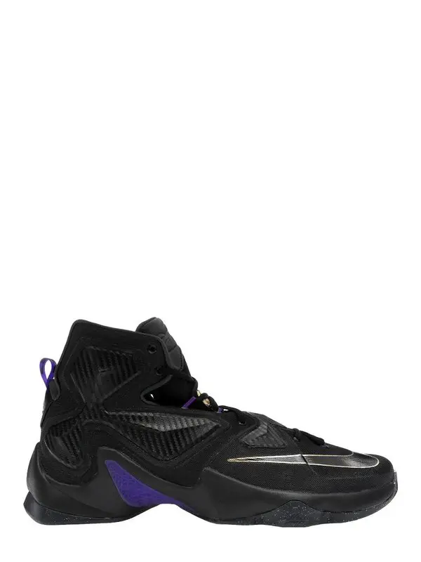 Nike Lebron 13 Athletic Sneakers - Black/metallic Gold/hyper Grape