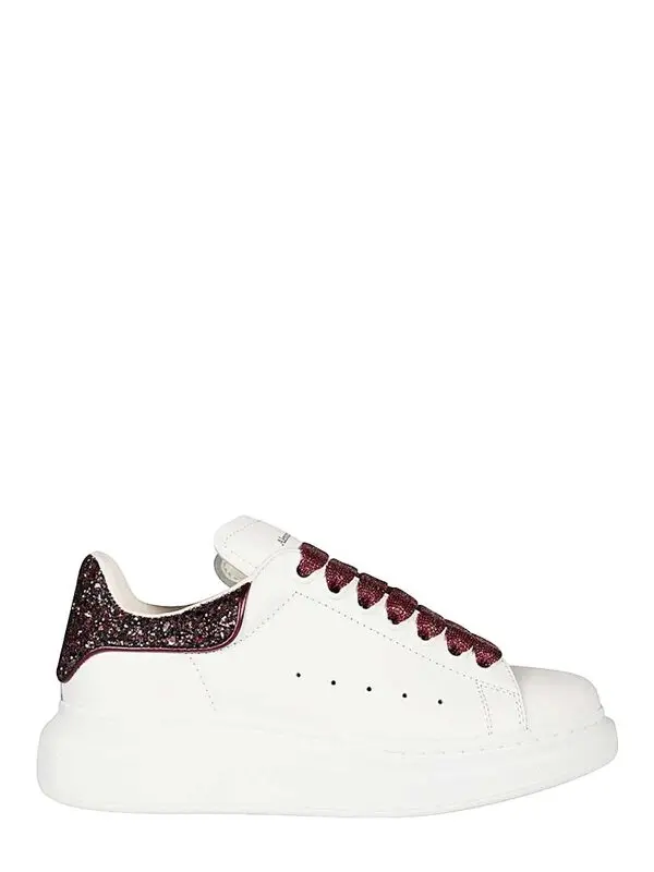 Alexander McQueen Oversized Sneakers - White Rose Glitter