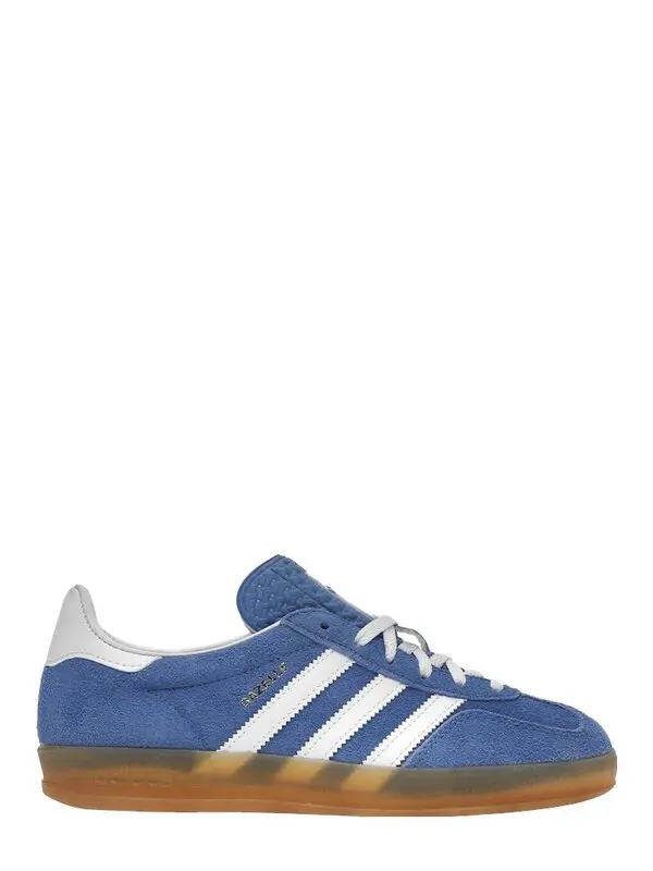 Adidas Gazelle Indoor Gum Sneakers - Blue Fusion/footwear White/gold Metallic
