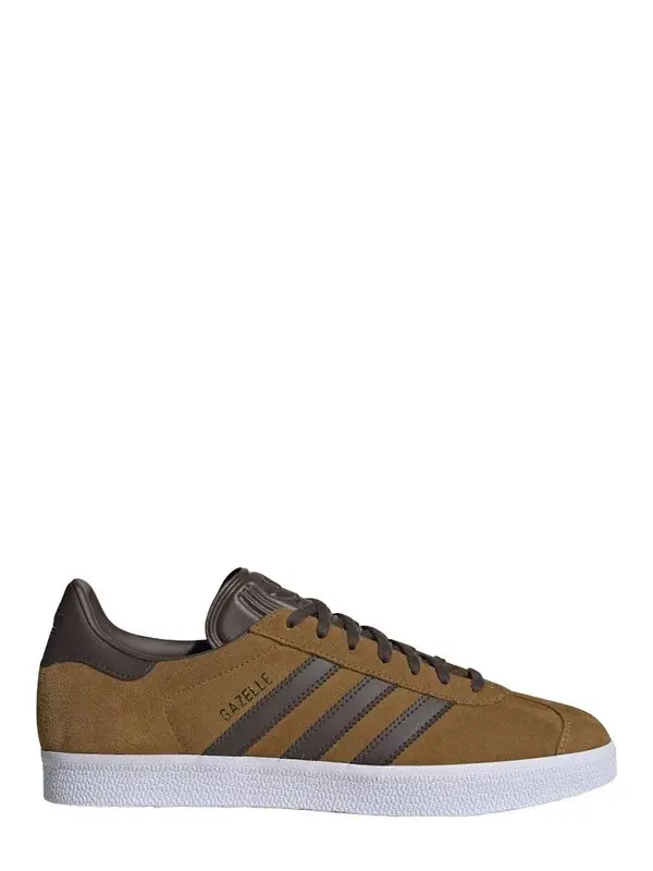 Adidas Gazelle Lace Up Sneakers - Mesa/brown/white
