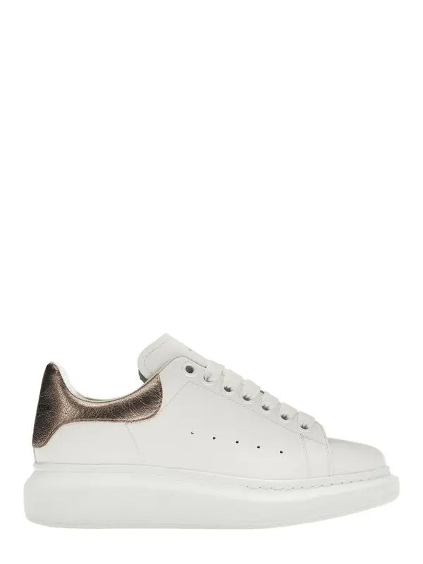 Alexander McQueen Oversized Sneakers - White/rose Gold