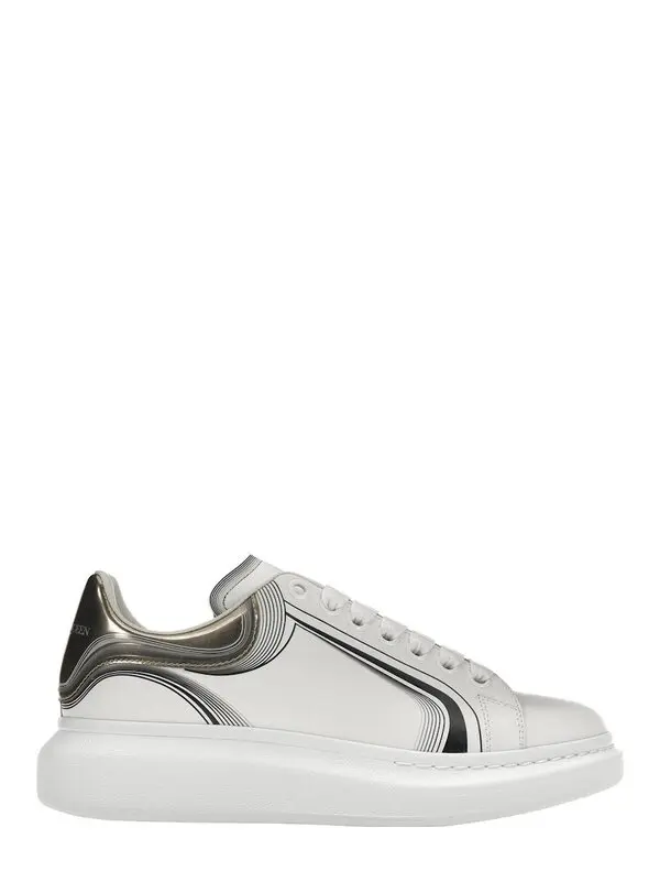 Alexander McQueen Oversized Sneakers - White/silver