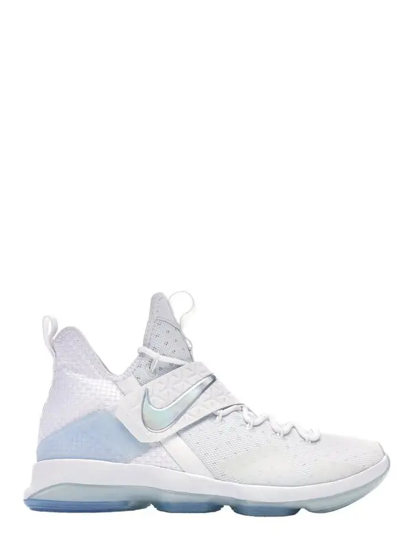Nike Lebron Time To Shine Sneakers - White/metallic Silver/ice Blue