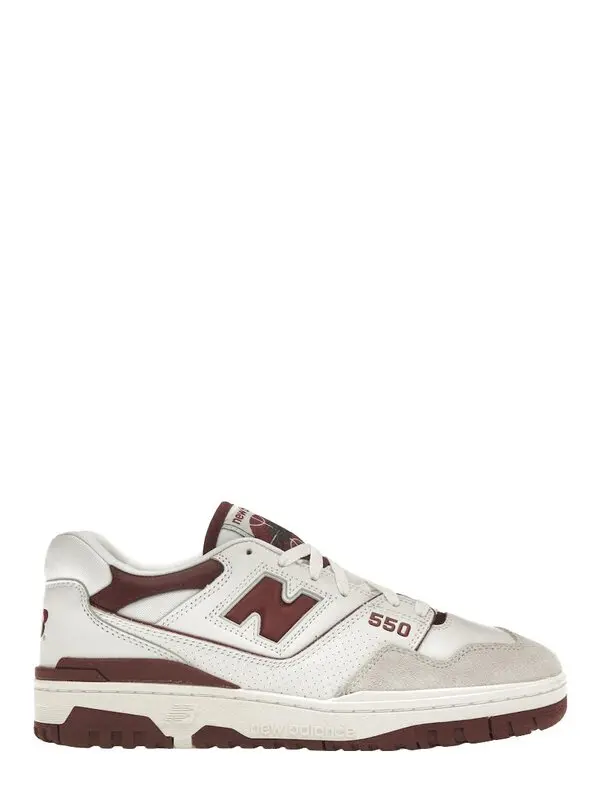 NEW BALANCE 550 Sneakers - Sea Salt/burgundy