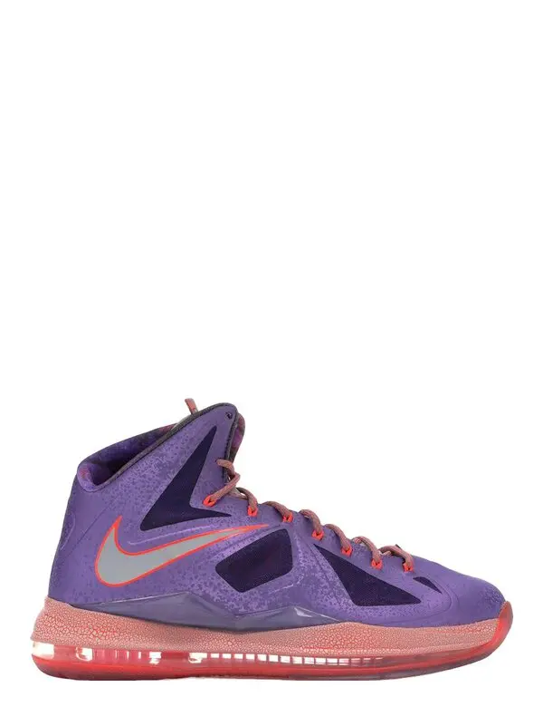 Nike Lebron X All-star Area 72 Sneakers - Laser Purple/strata Grey/total Crimson