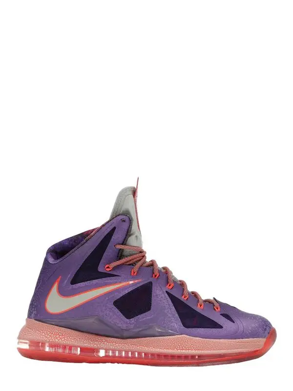 Nike Lebron X All-star Area 72 Sneakers - Laser Purple/strata Grey/total Crimson