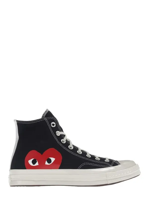 CONVERSE Chuck Taylor All Star '70 Hi Comme Des Garcons Play Sneakers - Black/white/high Risk Red