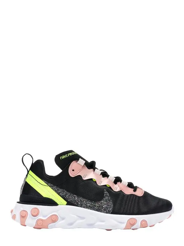 Nike React Element 55 Premium Sneakers - Black/coral Stardust/light Soft Pink