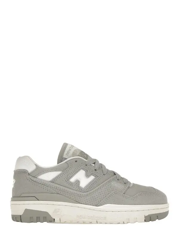 NEW BALANCE 550 Suede Sneakers - Concrete/white/sea Salt
