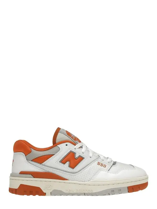 NEW BALANCE 550 Size? College Pack Sneakers - White/orange