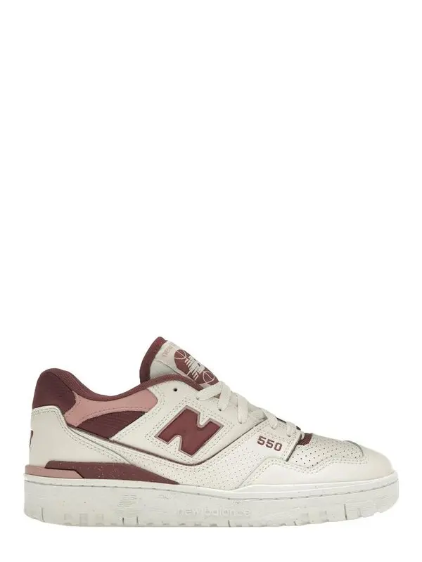 NEW BALANCE 550 - Sea Salt/washed Burgundy