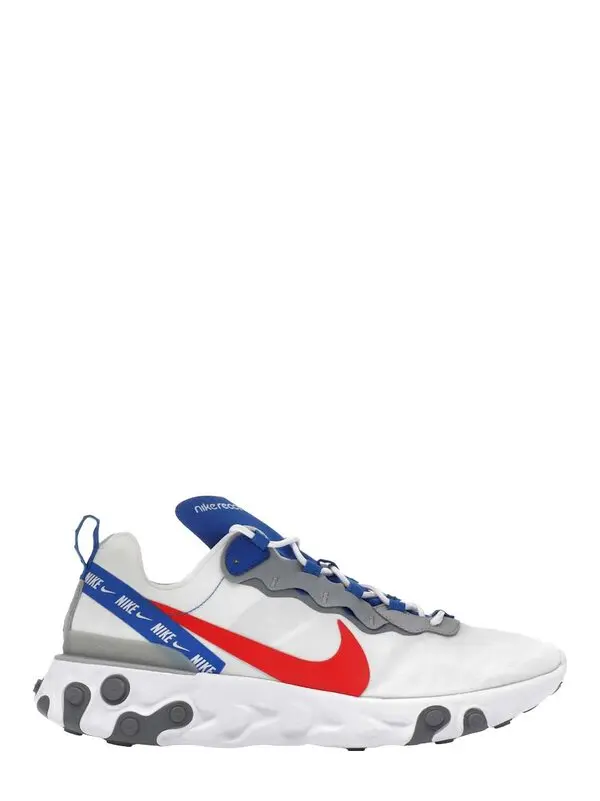 Nike React Element 55 - White/game Royal/habanero Red