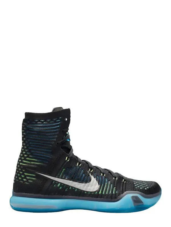 Nike Kobe Elite High-top Sneakers - Black/metallic Silver/blue Lagoon