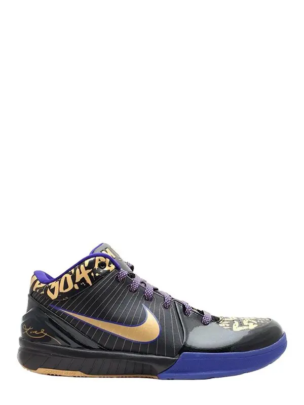 Nike Kobe 4 Sneakers - Black/metallic Gold/concord