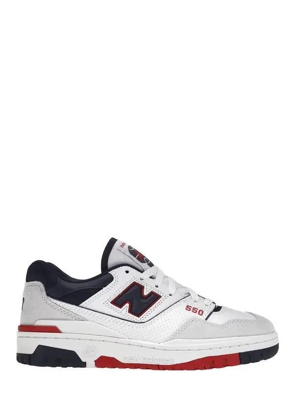 NEW BALANCE 550 Premium Sneakers - White/navy Blue/red