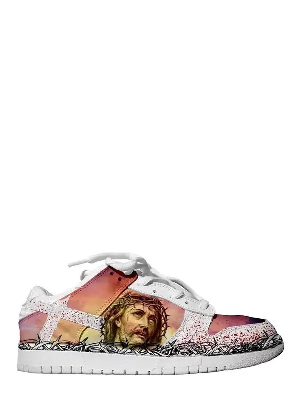 KITO WARES Passion Of Christ Low Resurrection Dayin Sneakers - Chapel White/glorious Sunset