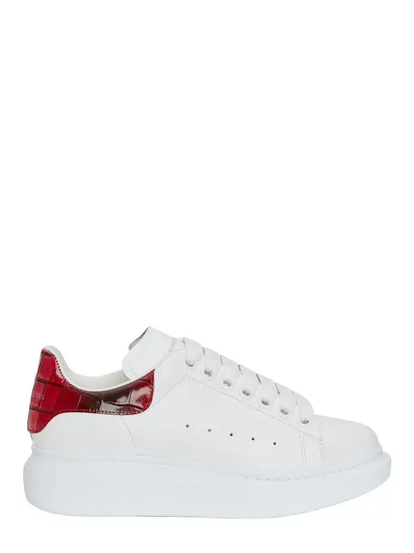 Alexander McQueen Oversized Sneaker - White/welshe Red