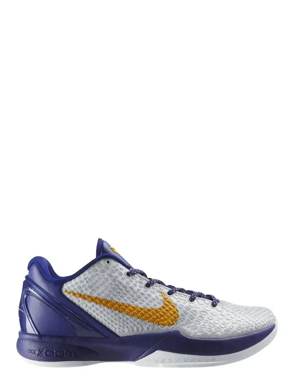 Nike Kobe 6 Lakers Home Sneakers - White/del Sol/neutral Grey