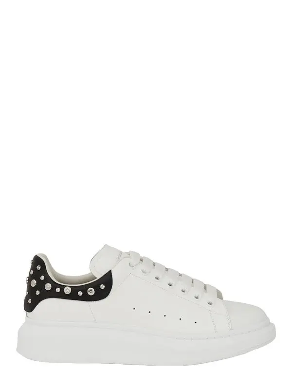 Alexander McQueen Oversized Studded Sneakers - White/black/silver
