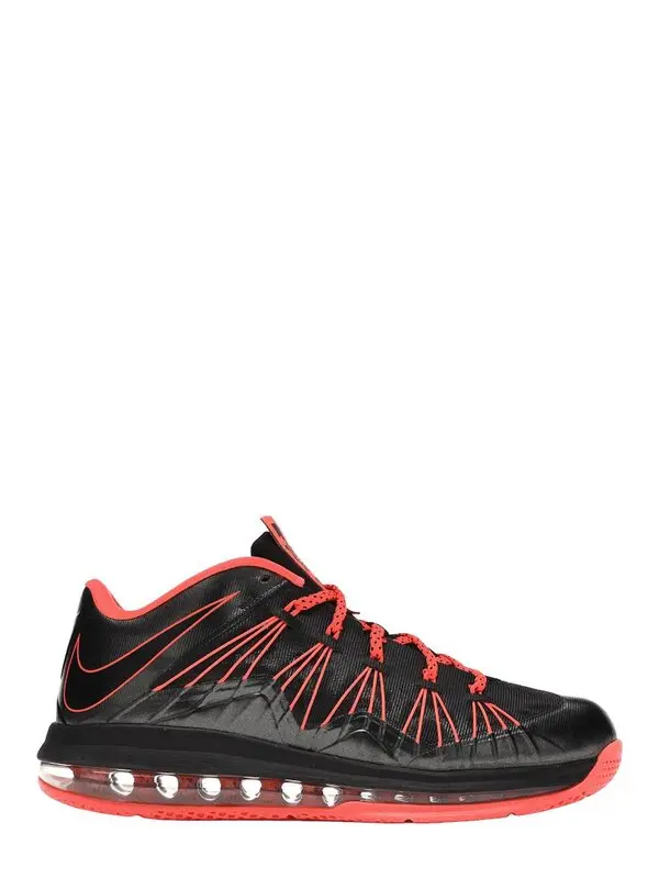 Nike Lebron X Lowin Sneakers - Black/total Crimson