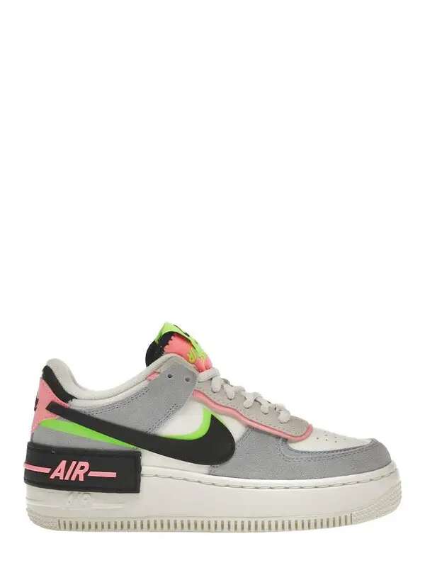 Nike Air Force 1 Low Shadow Sneakers - Sail/black/sunset Pulse