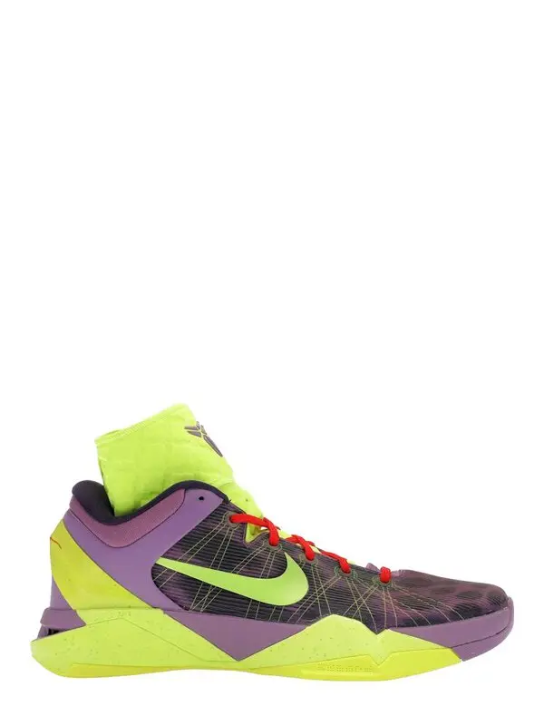 Nike Kobe 7 Christmas Leopard Sneakers - Violet Pop/volt/ink