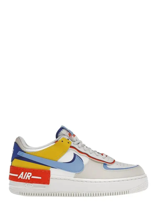 Nike Force 1 Low Shadow Sneakers - Sail/game Royal/rush Orange