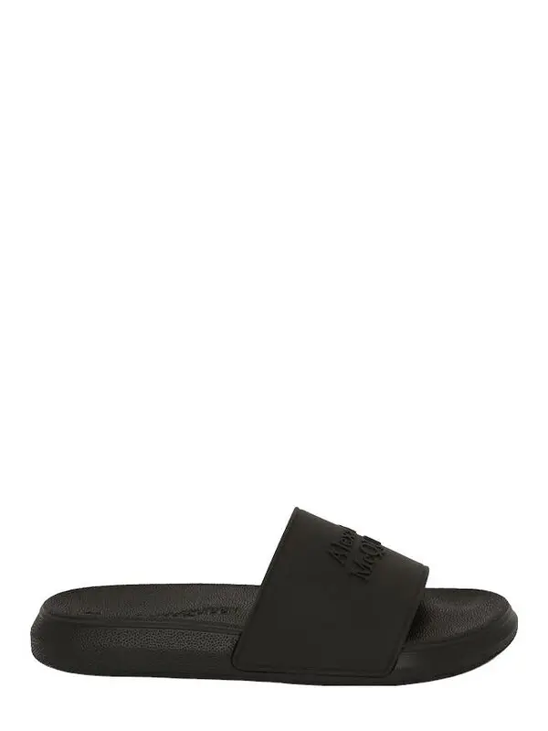 Alexander McQueen Pool Slide - Black